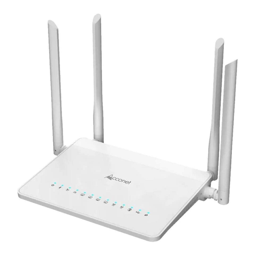 Acconet Wi-Fi 5 xPON 4-port Gigabit Wireless ONU/ONT Home Gateway Unit ...