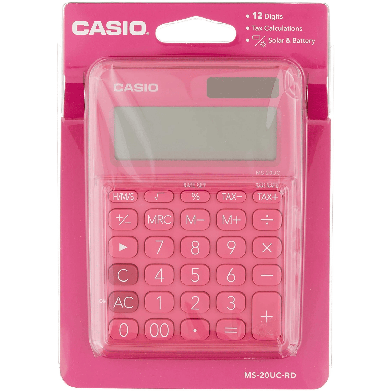 Casio Desktop Calculator Red MS-20UC-RD-S-EC – FirstShop