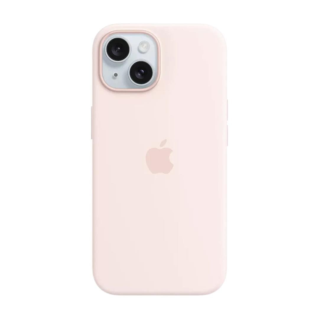 Apple iPhone 15 Light Pink Silicone Case with MagSafe Support – FirstShop