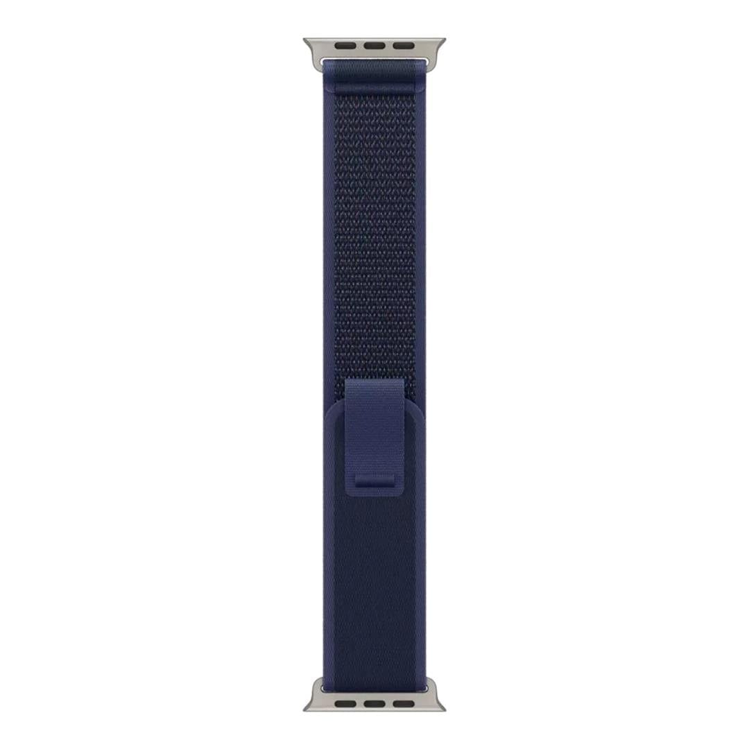 Apple 49mm Blue Trail Loop with Natural Titanium Finish M/L MXTW3ZM/A ...