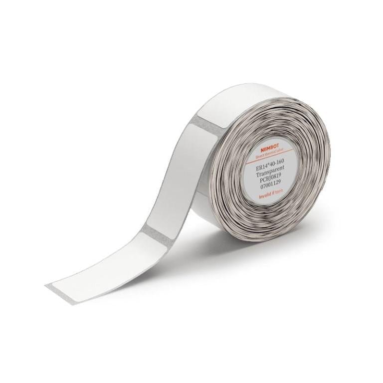 Niimbot 14x40mm Transparent Thermal Label - 160 Labels Per Roll NB153 ...