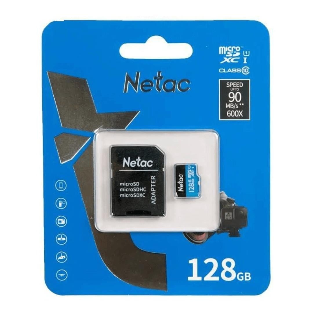 Netac P500 128GB MicroSD Memory Card with Adapter NT02P500STN-128GB ...