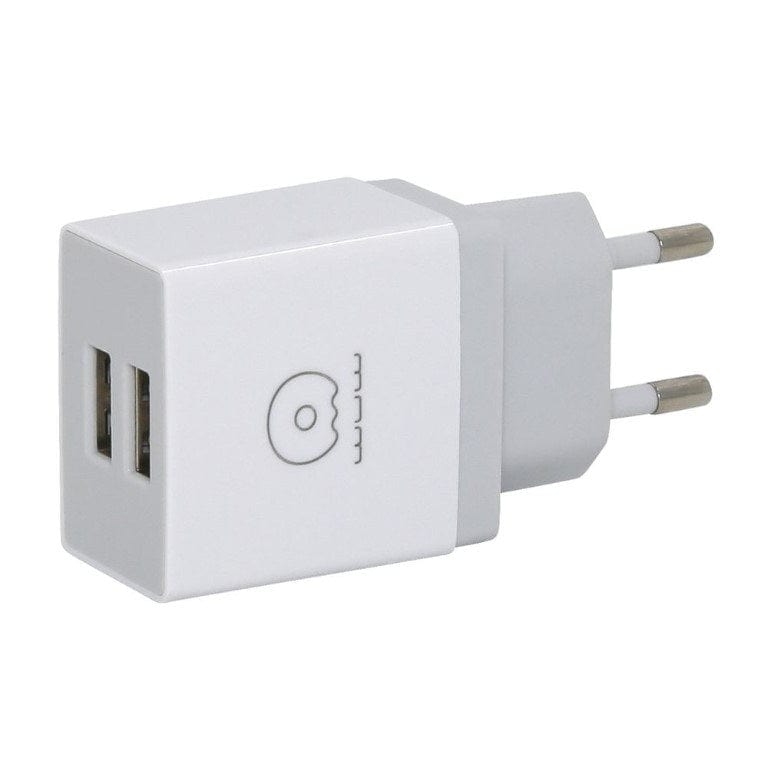 Geeko Dual USB Port Travel Charger WUW Adaptor with USB Cable ORG10MR7