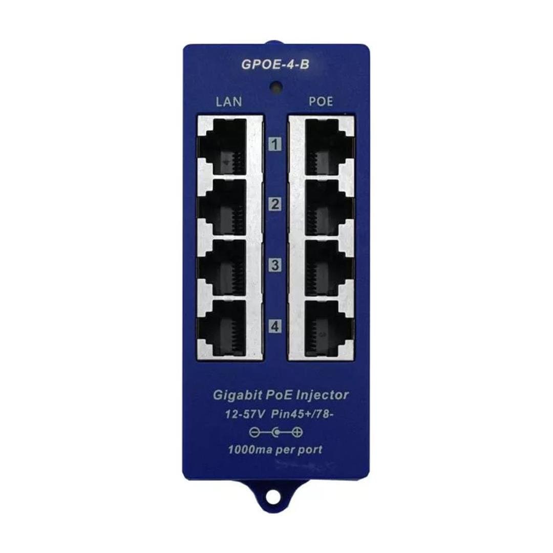 Scoop 4-port Gigabit Passive PoE Injector POE-4G – FirstShop
