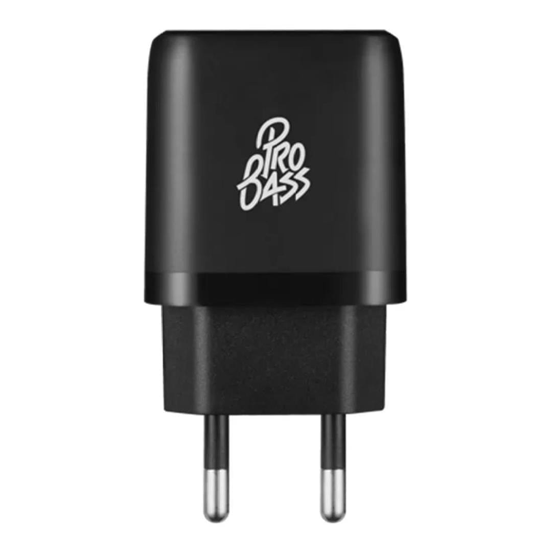 Pro Bass PowerCharge Series 12W Dual USB Charging Adapter Black PR-804 ...