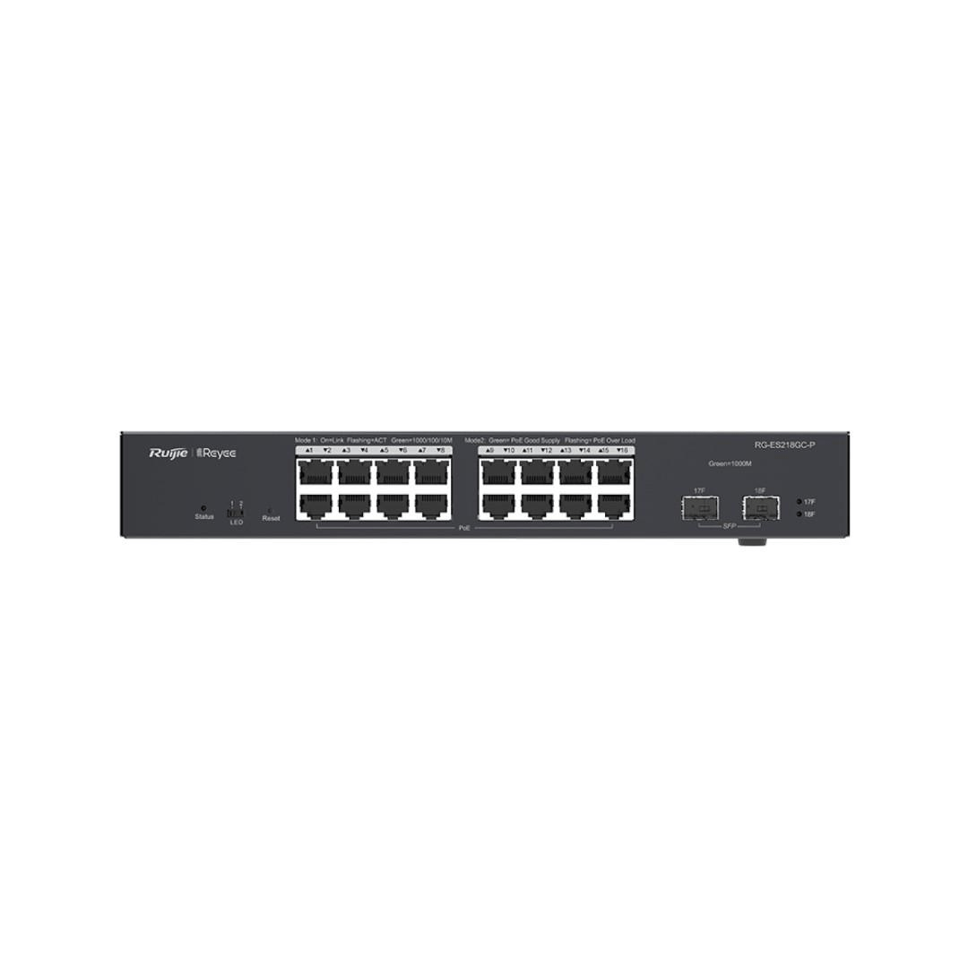 Ruijie Reyee RG-ES218GC-P 18-port Gigabit Smart Cloud Managed PoE Swit ...
