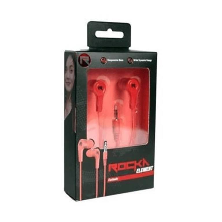 Rocka Elements Series Earphones Red RK-1000-RD – FirstShop