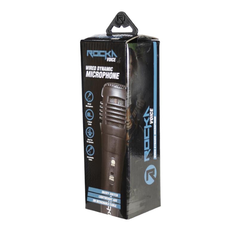 Rocka Voice Series ABS Wired Microphone Black RK-30004-BK – FirstShop
