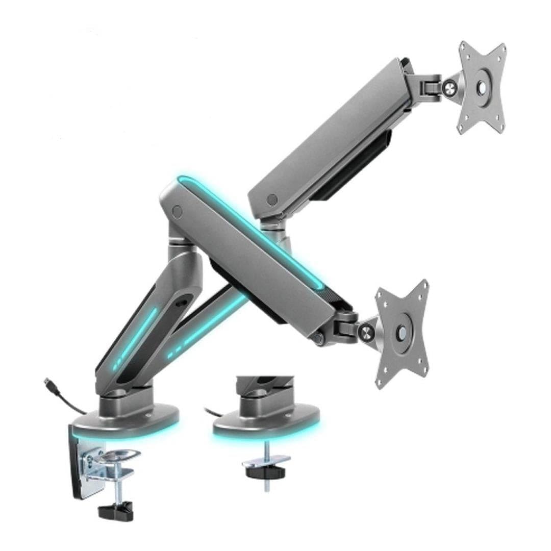 Rogueware MA200+ Aerotilt 27 to 35-inch RGB Gaming Dual Monitor Arm wi ...