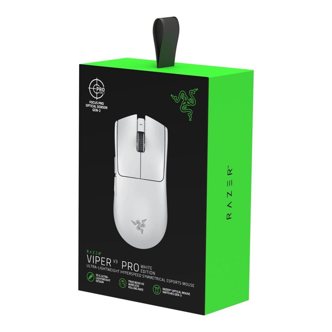 Razer Viper V3 Pro Wireless Gaming Mouse White RZ01-05120200-R3G1 ...