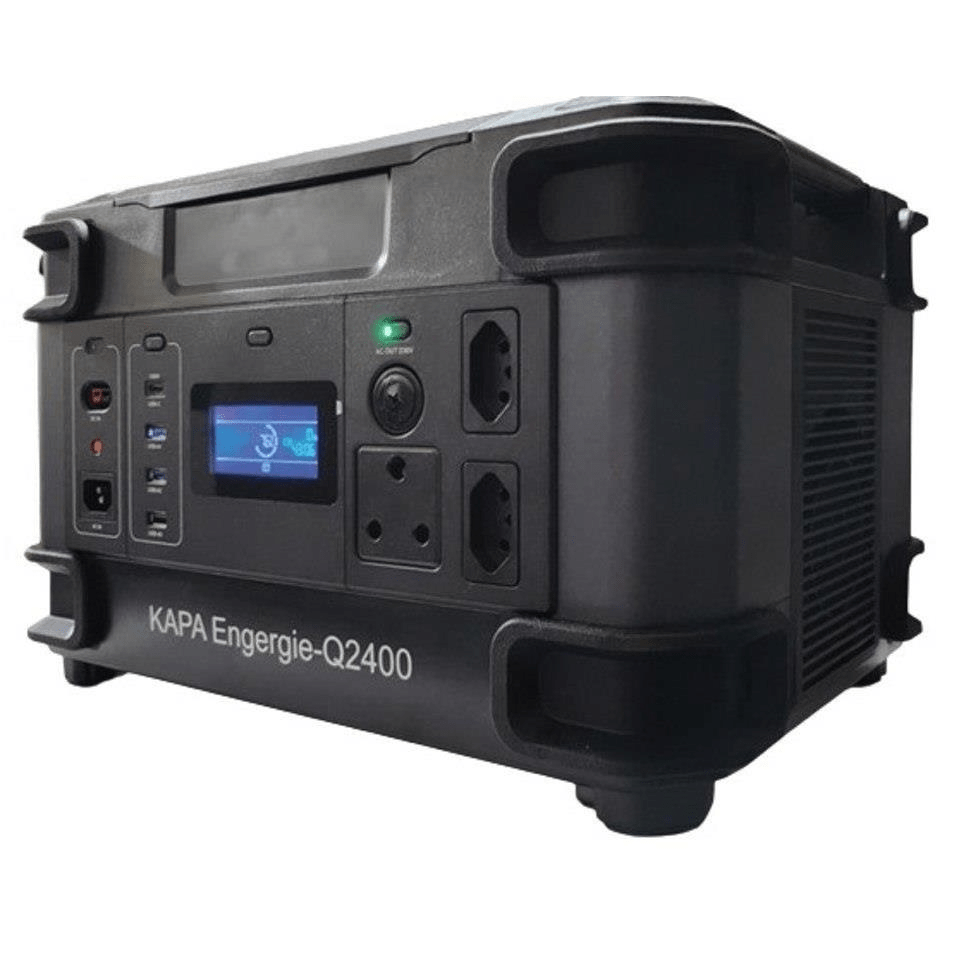 Mecer Kappa Q2400 2400W 1743Wh Portable Power Station with 2x 450W Pan ...