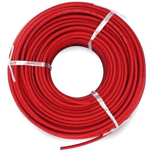 Solarix 6mm2 Single Core Solar Photovoltaic PV Cable 100m Roll - Red S ...