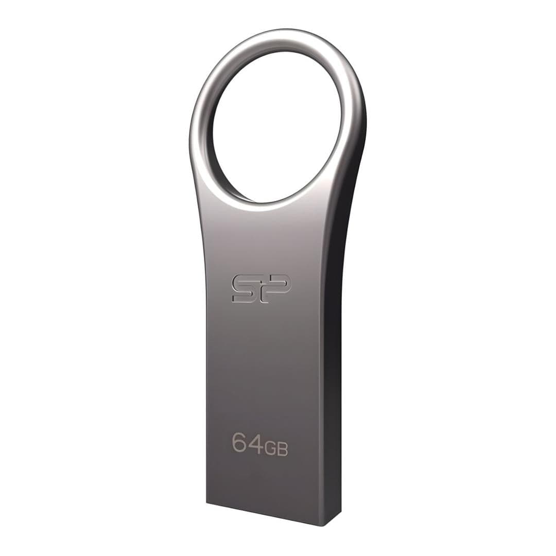 Silicon Power Jewel J80 64GB Titanium USB Flash Drive SP064GBUF3J80V1T ...