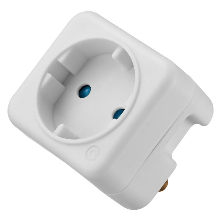 Switched 1-way Schuko Adapter White SWD-72005-WT – FirstShop