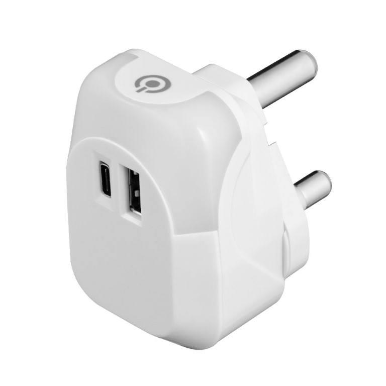 Switched Halo 1x Type-C and 1x USB-A Fast Charge Power Adapter SWD-850 ...