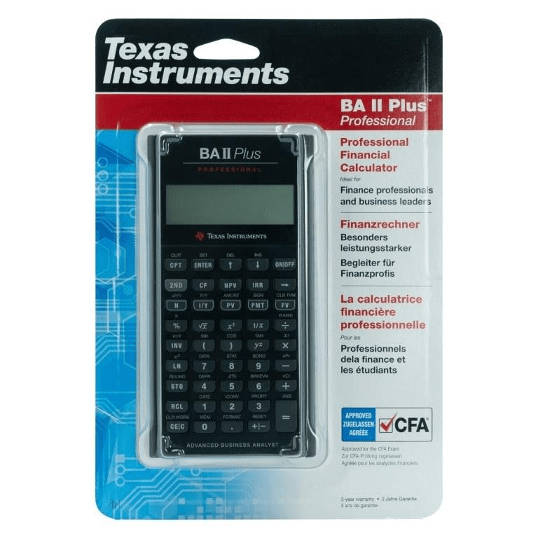 Texas Instruments BA ii Plus Professional Financial Calculator TIBAIIP ...