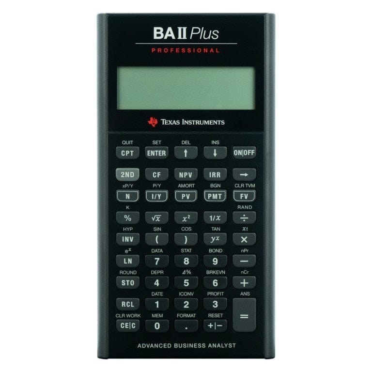 Texas Instruments BA ii Plus Professional Financial Calculator TIBAIIP ...