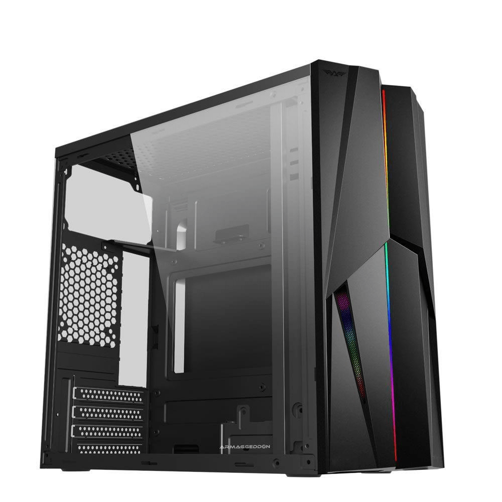 Armaggeddon Tron 1x mATX Gaming Case - Black TRON1BLK – FirstShop