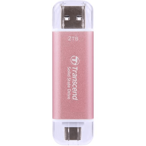 Transcend ESD310 2TB Portable USB-C/A Portable SSD Pink TS2TESD310P