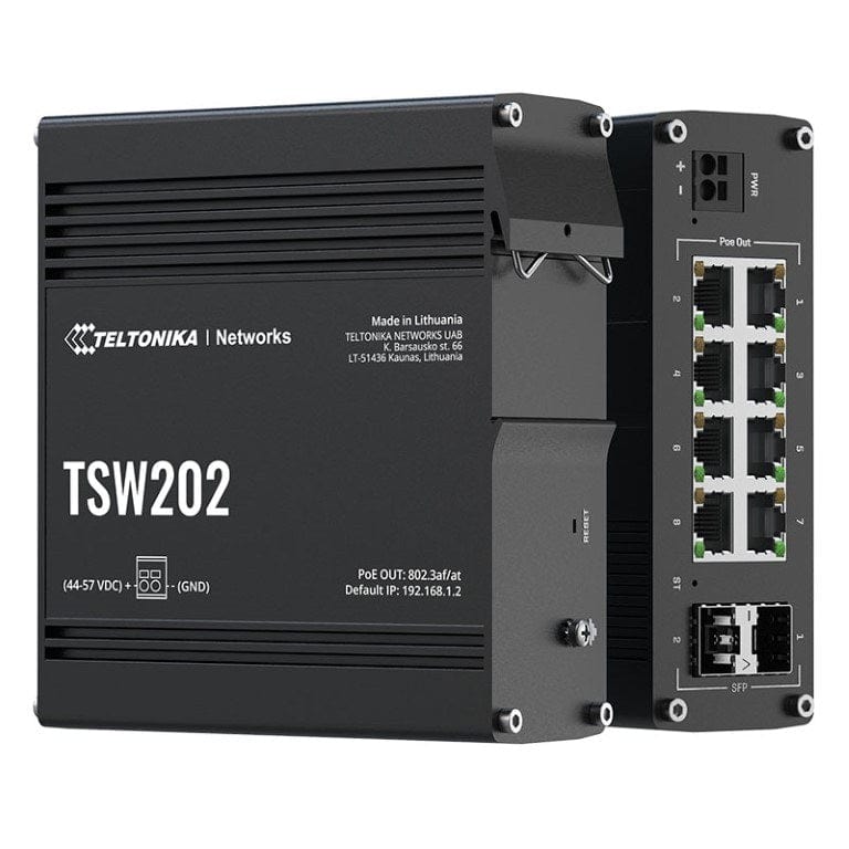 Teltonika TSW202 Managed L2 Gigabit Ethernet (10/100/1000) Power over ...