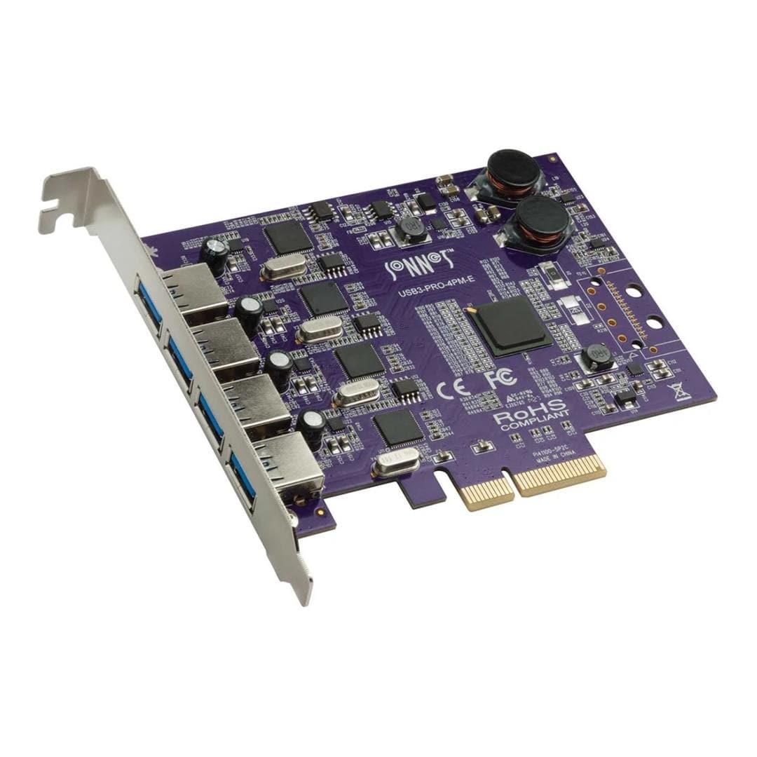 Sonnet Allegro Pro 4-port USB 3.1 PCIe Card USB3-PRO-4P10-E – FirstShop