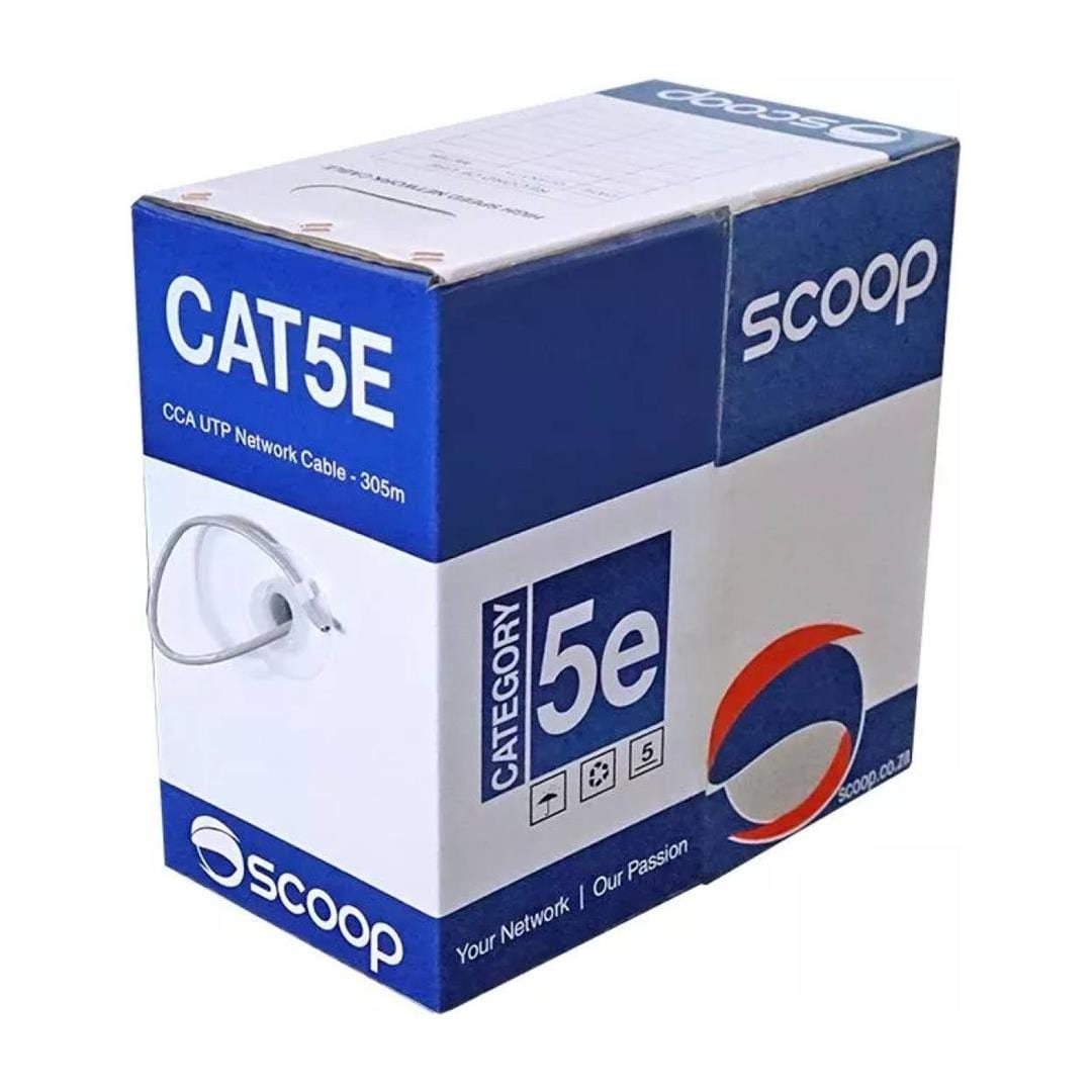 Scoop CAT5e CCA UTP Box Cable 305m Grey UTP-305C – FirstShop