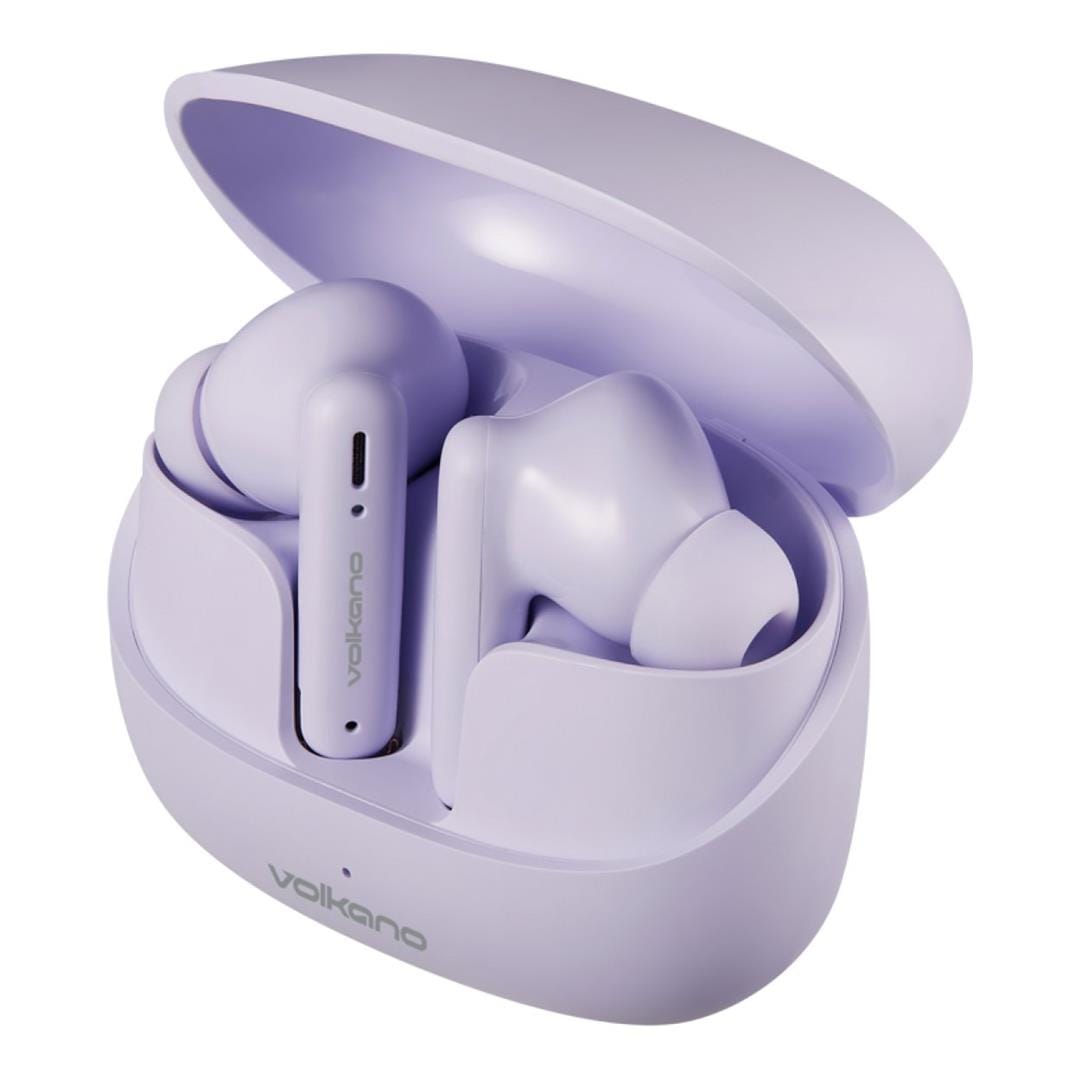 Volkano Jupiter Series TWS Earbuds with Charging Case Pastel Purple VK ...