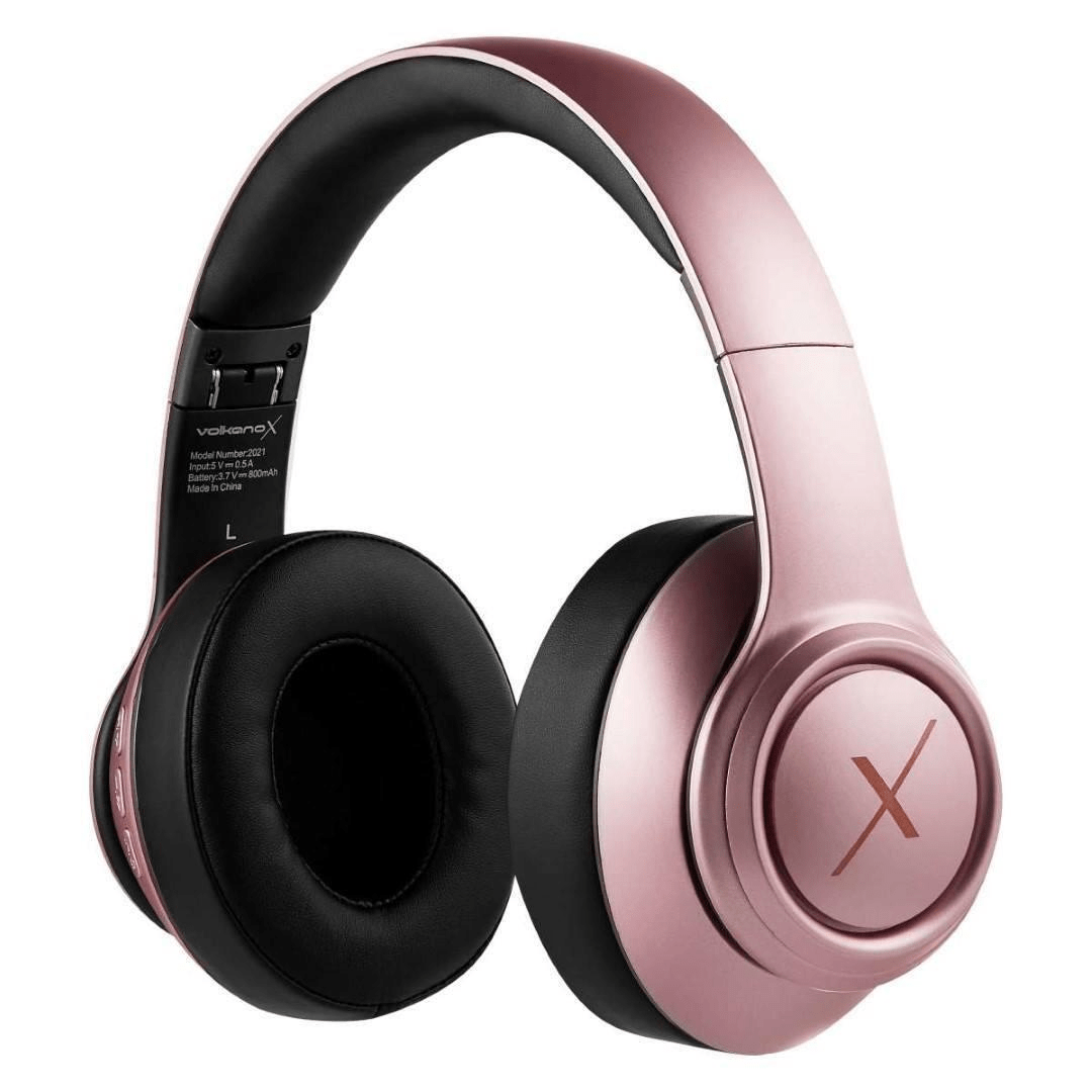 VolkanoX Quasar Series Bluetooth Headphones - Rose Gold VK-2021-RG ...