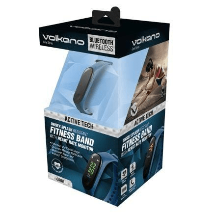Volkano Active Tech Core Series Water Resistance Fitness Band Blue VK ...