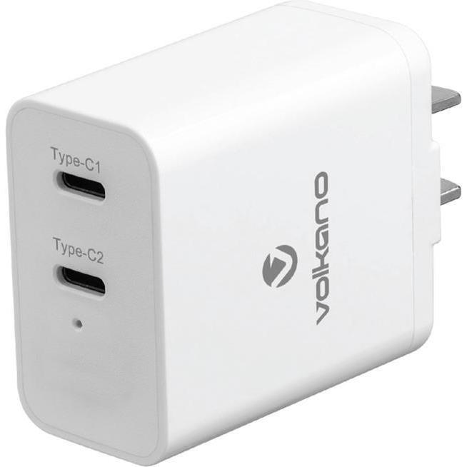 Volkano On-the-Go USB plus Type-C Wall Charger VK-PDQ005-BK – FirstShop