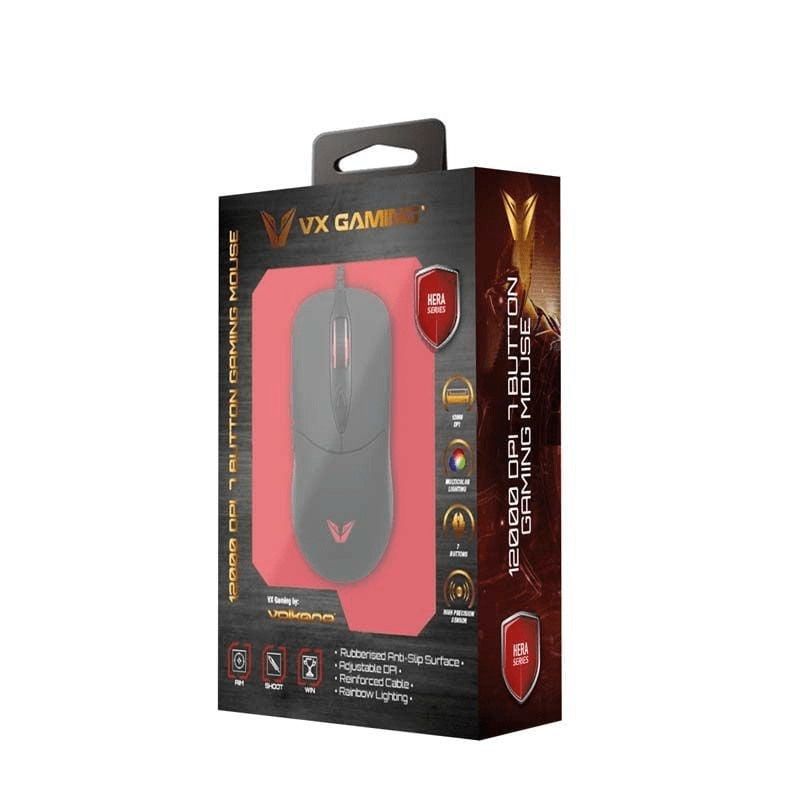 Volkano VX Gaming Hera Series 7 Button Wired Gaming Mouse VX-143-BK