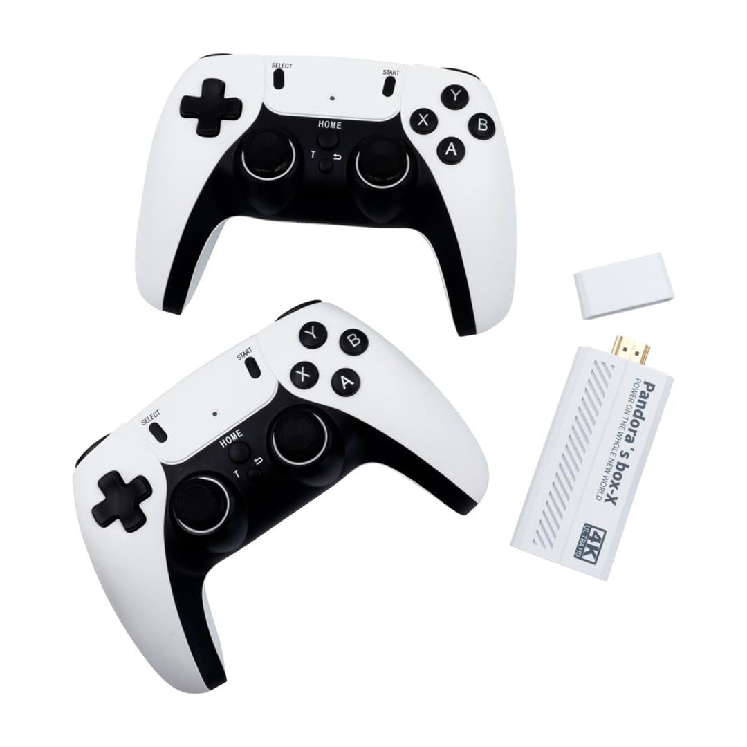 Volkano 4K VX Pro Game Console with Wireless Controllers White VX-158 ...