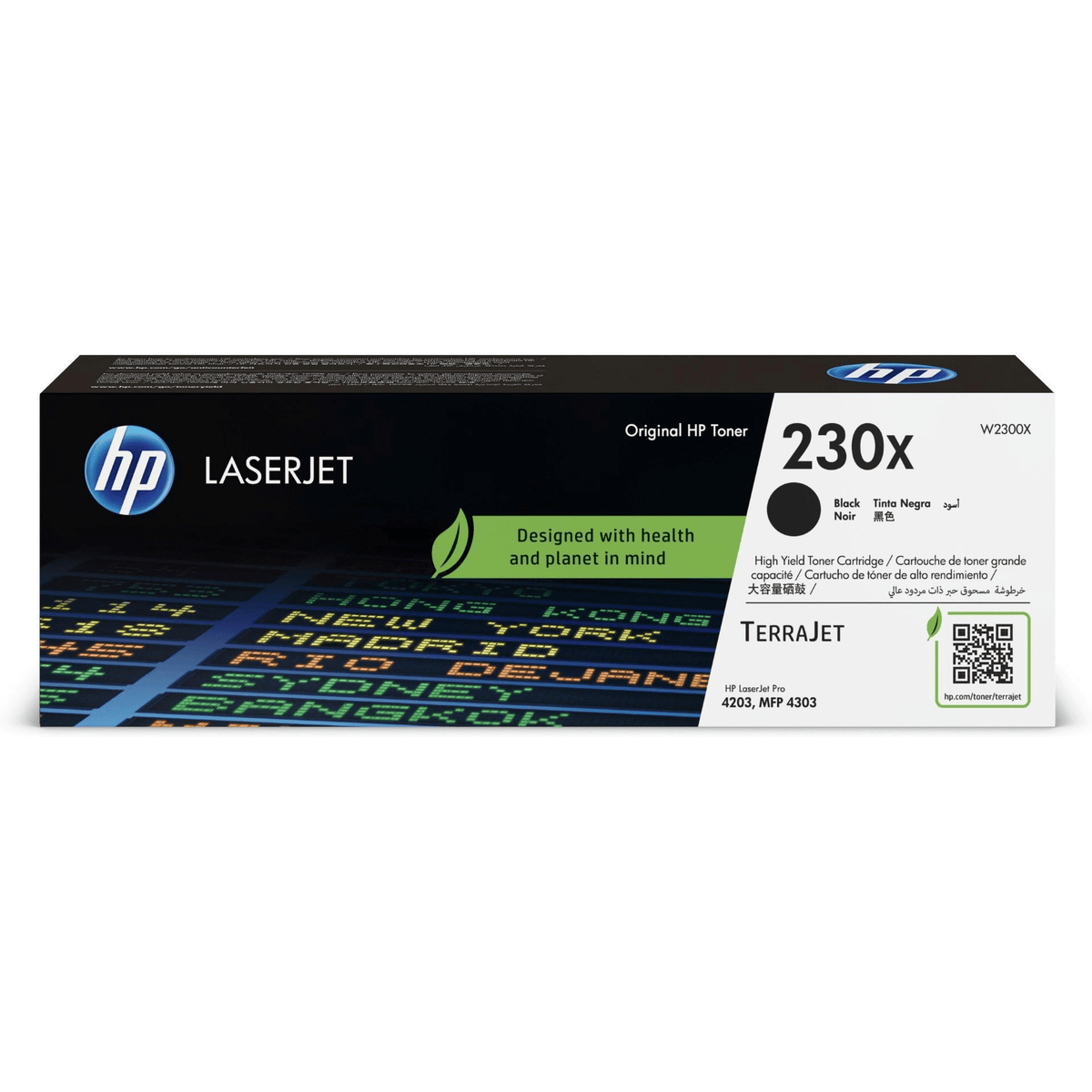 HP 230X Black Toner Cartridge 7,500 Pages Original W2300X Single-pack ...