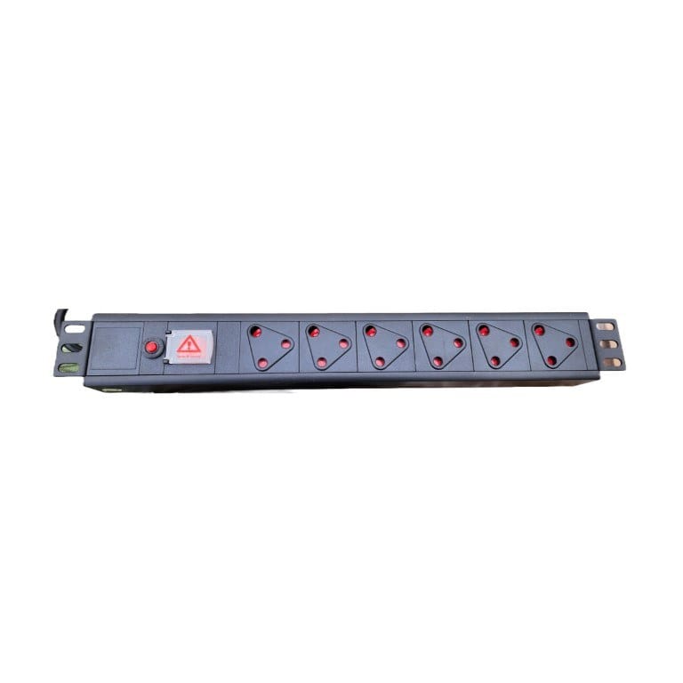 Zone Enclosures 16A 6-way SA M-type Circuit Breaker SA Plug PDU ZPD-6W