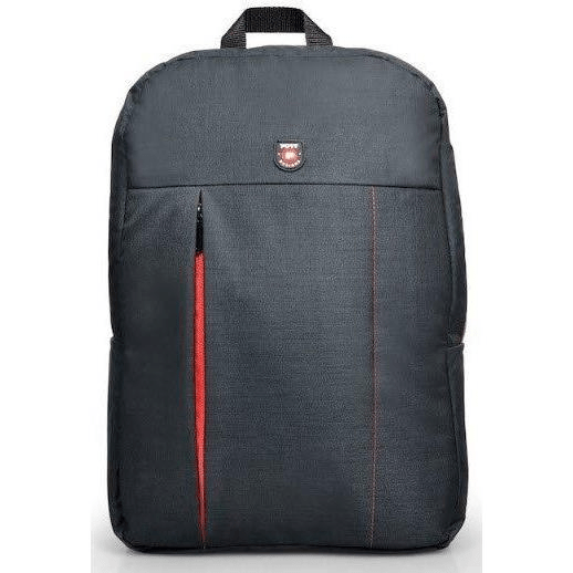 Port Designs Portland Backpack Black and Red Linen and Polyester 10533 ...