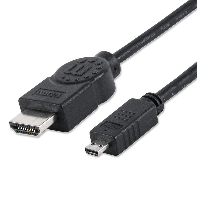 Manhattan High Speed HEC ARC 3D 4K 30Hz HDMI Male to Micro Male HDMI C