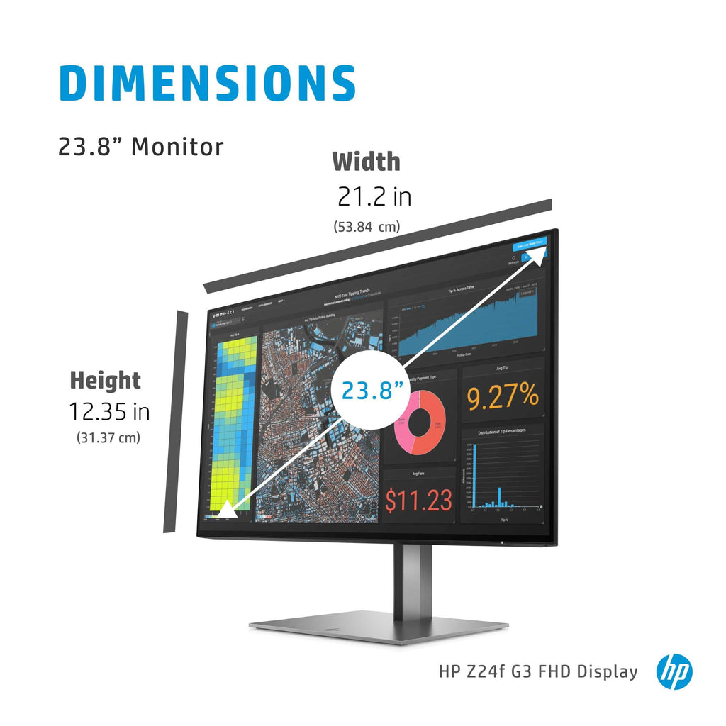 HP Z-Series Z24f G3 23.8-inch 1920 x 1080p FHD 16:9 60Hz 5ms IPS LED M