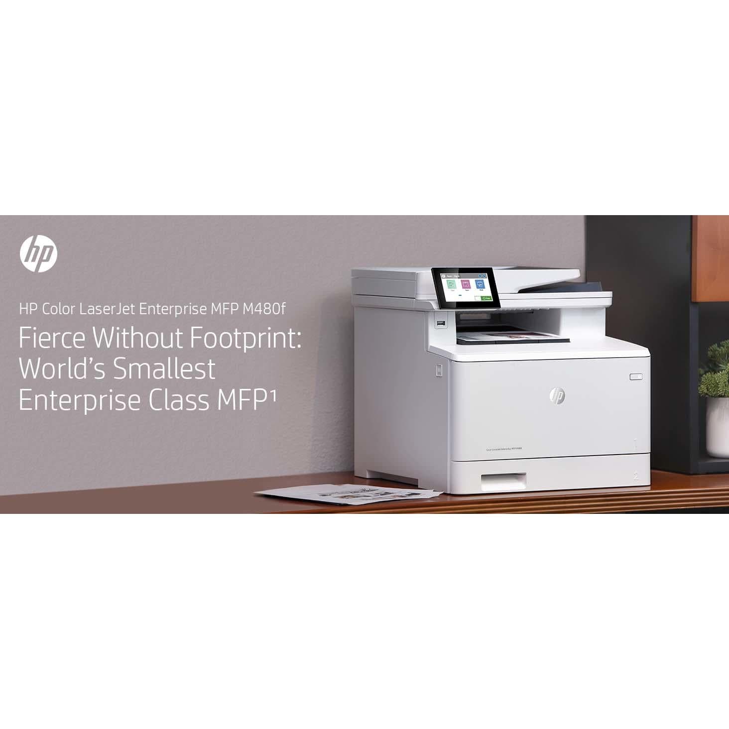 HP Color LaserJet Enterprise M480f A4 Multifunction Business Printer 3