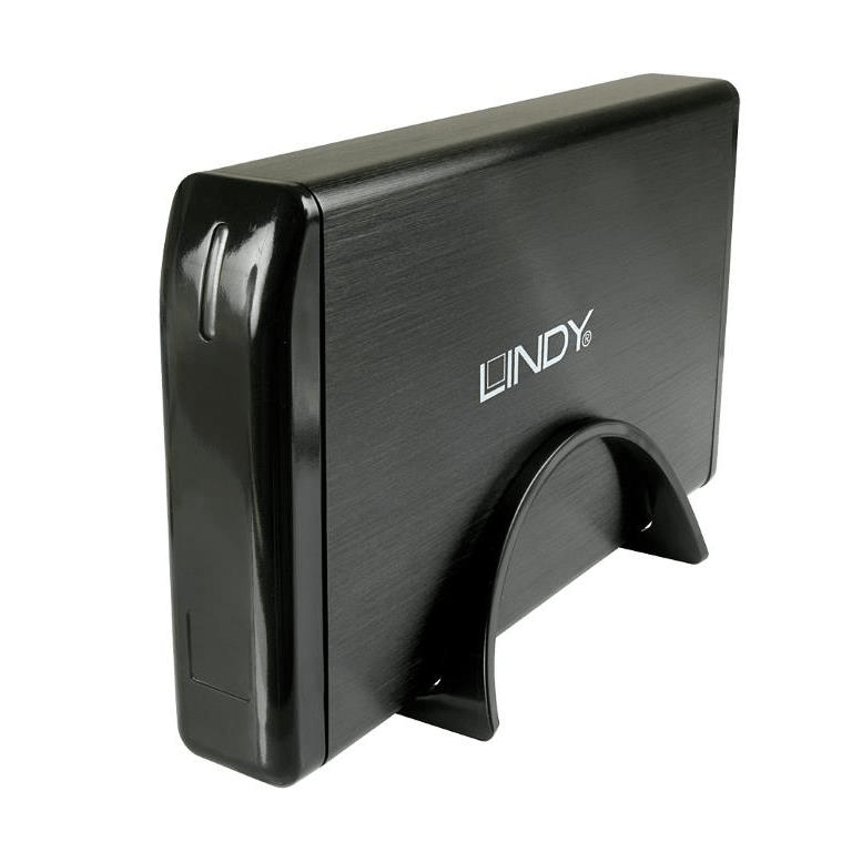 Lindy USB 3.0 3.5-inch SATA HDD Enclosure Storage Drive Black 43109 ...
