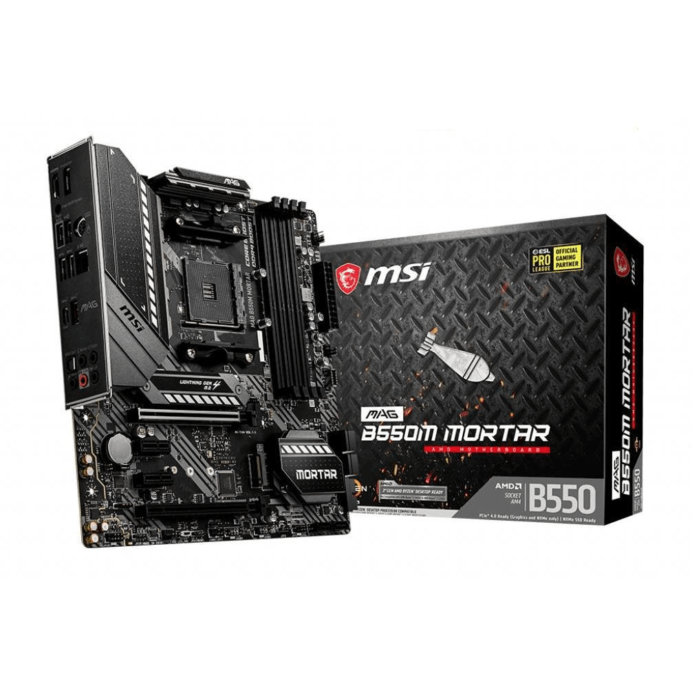 MSI MAG B550M Mortar AMD Socket AM4 Micro ATX Motherboard 7C94-006R ...