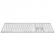 Macally Ultra Slim USB Wired Keyboard for Mac and PC - US English ACEK ...