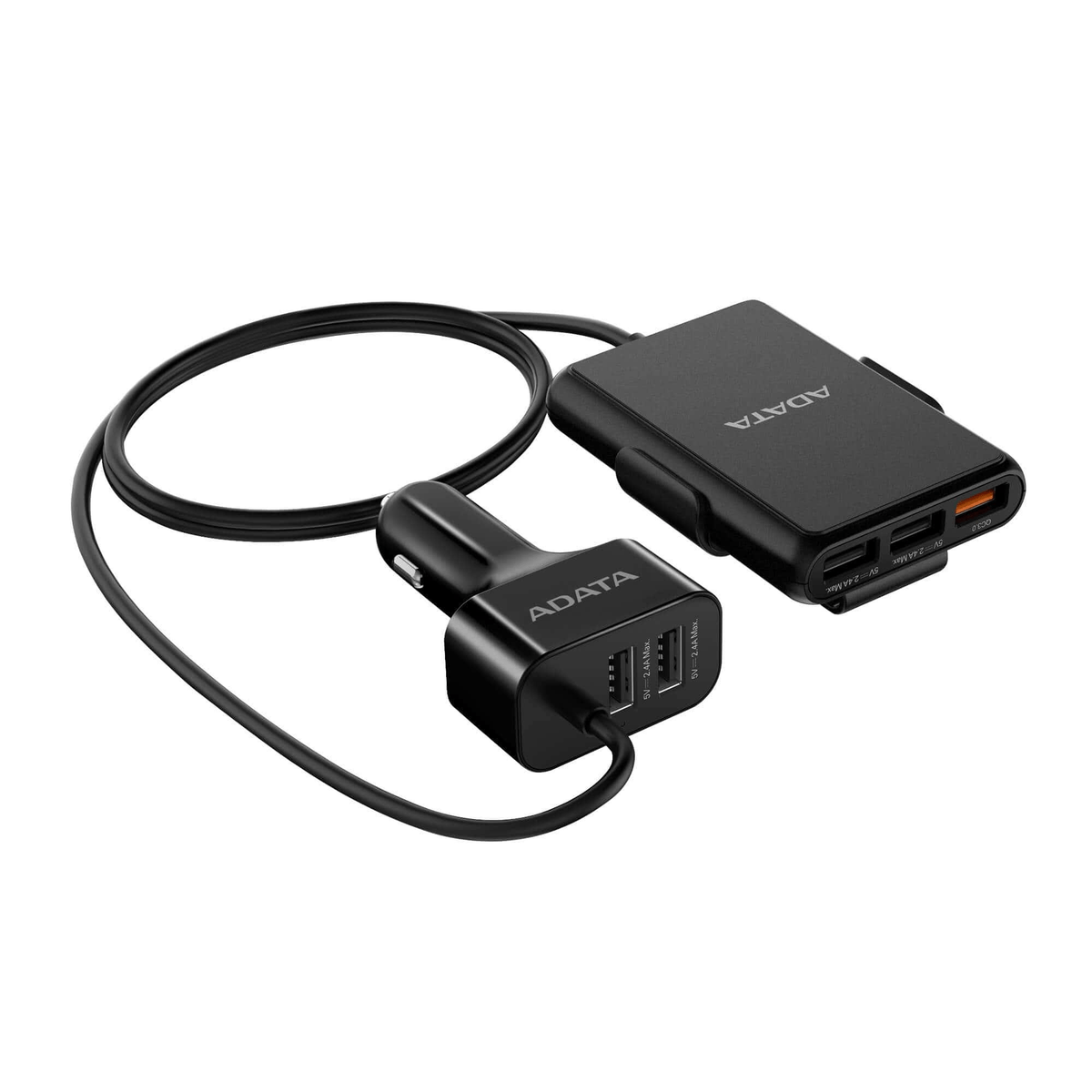 ADATA CV0525 5-port USB Car Charger Black ACV0525-CBK – FirstShop