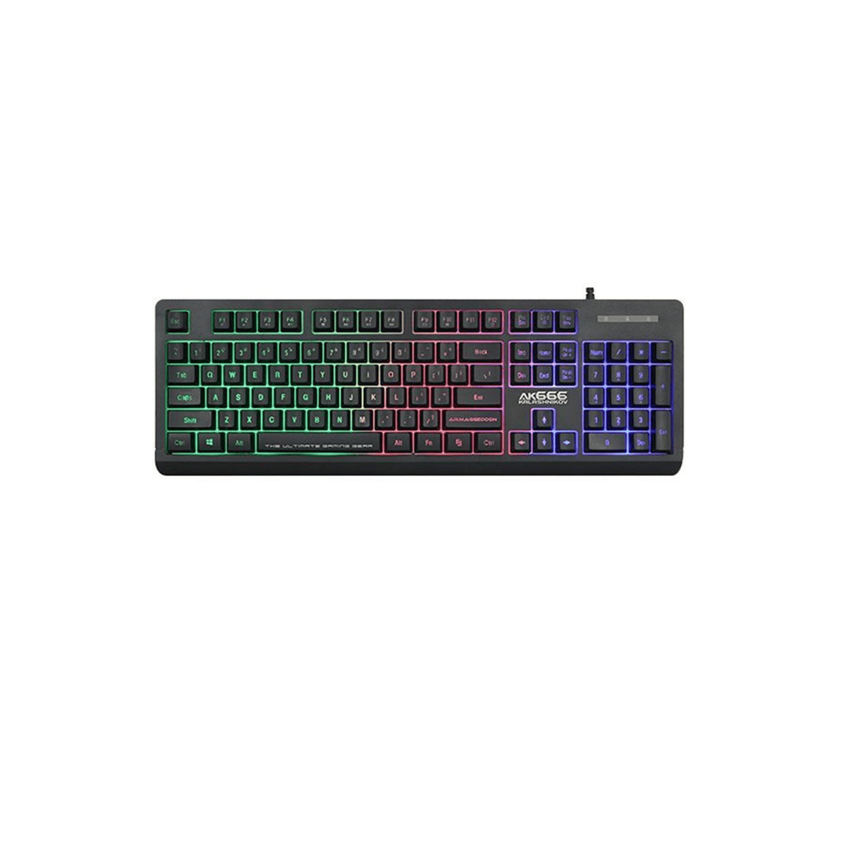 Armaggeddon AK-666 Kalashnikov Membrane Gaming Keyboard AK-666-2020 ...