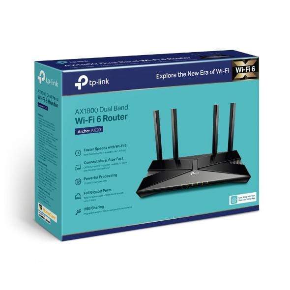 TP-Link Archer AX20 Wi-Fi 6 Wireless Router Dual-band 2.4GHz and 5GHz