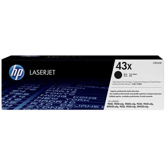 HP 43X High Yield Black LaserJet Toner Cartridge Original C8543X Singl ...