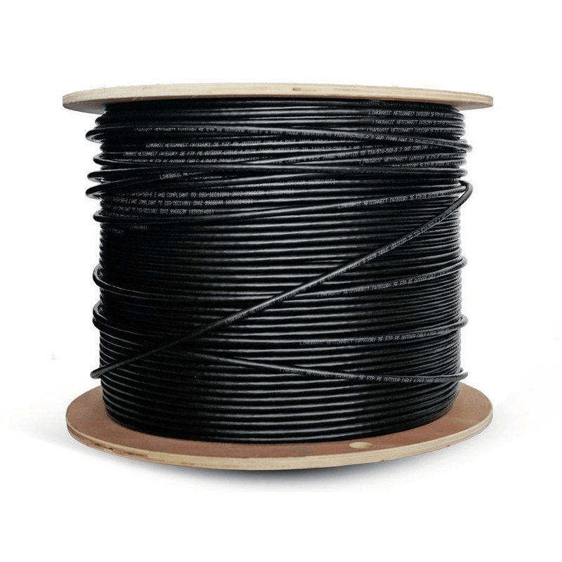 Cattex 500m UV STP CAT5e Cable Black CAT5STP500MUV