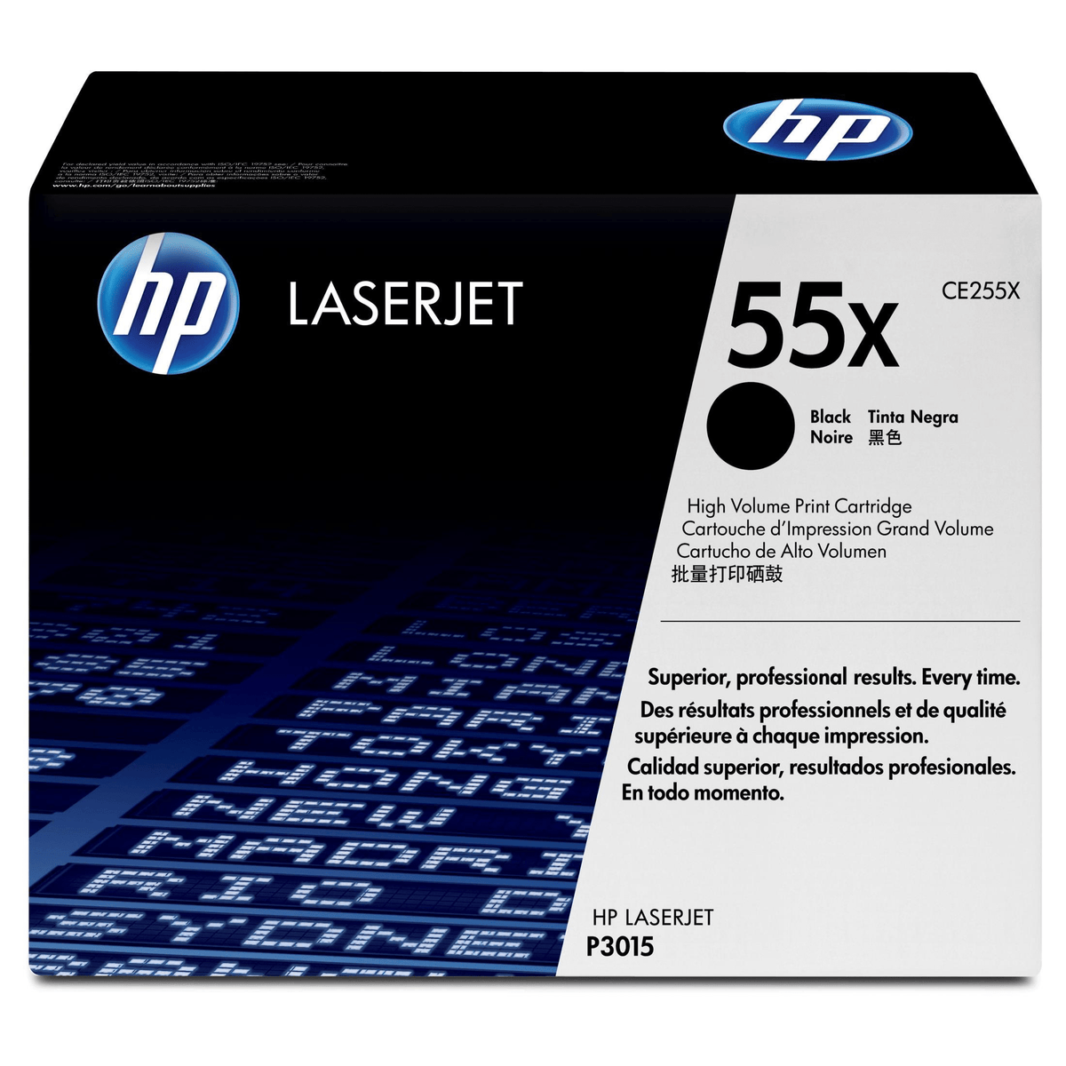HP 55X Black Toner Cartridge 12,500 Pages Original CE255X Single-pack ...