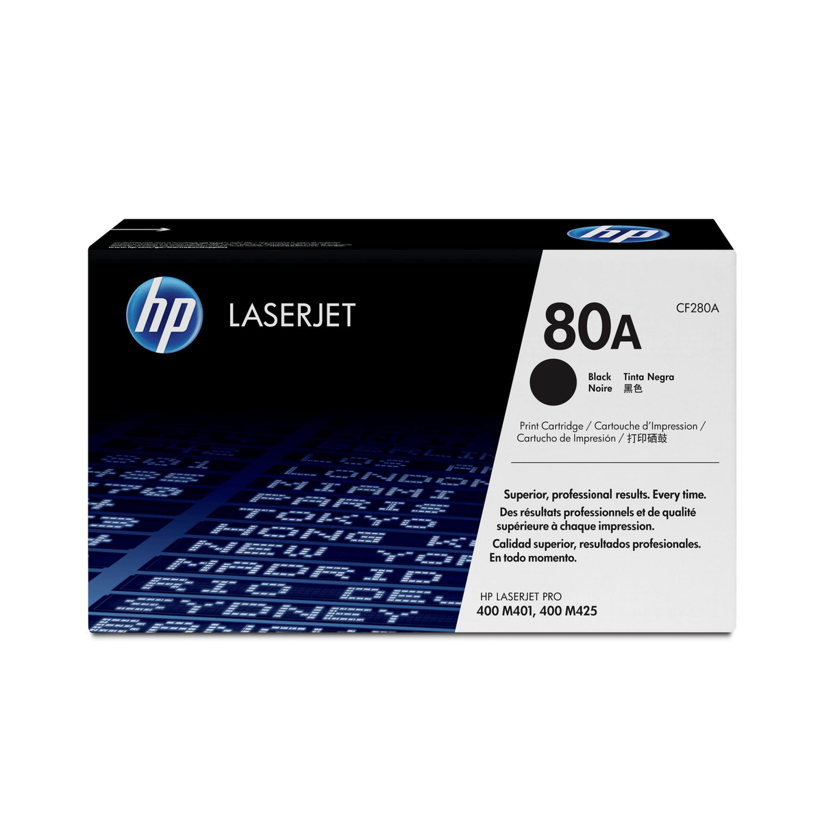 HP 80A Black Toner Cartridge 2,560 Pages Original CF280A Single-pack ...