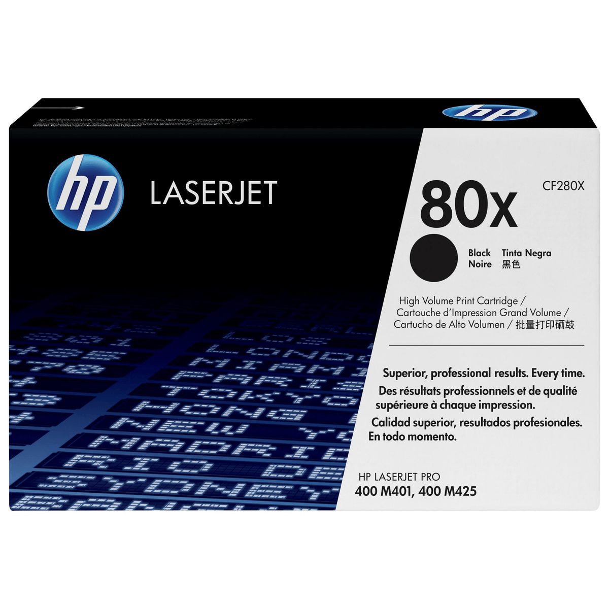 HP 80X Black High Yield Toner Cartridge 6,900 Pages Original CF280X Si ...