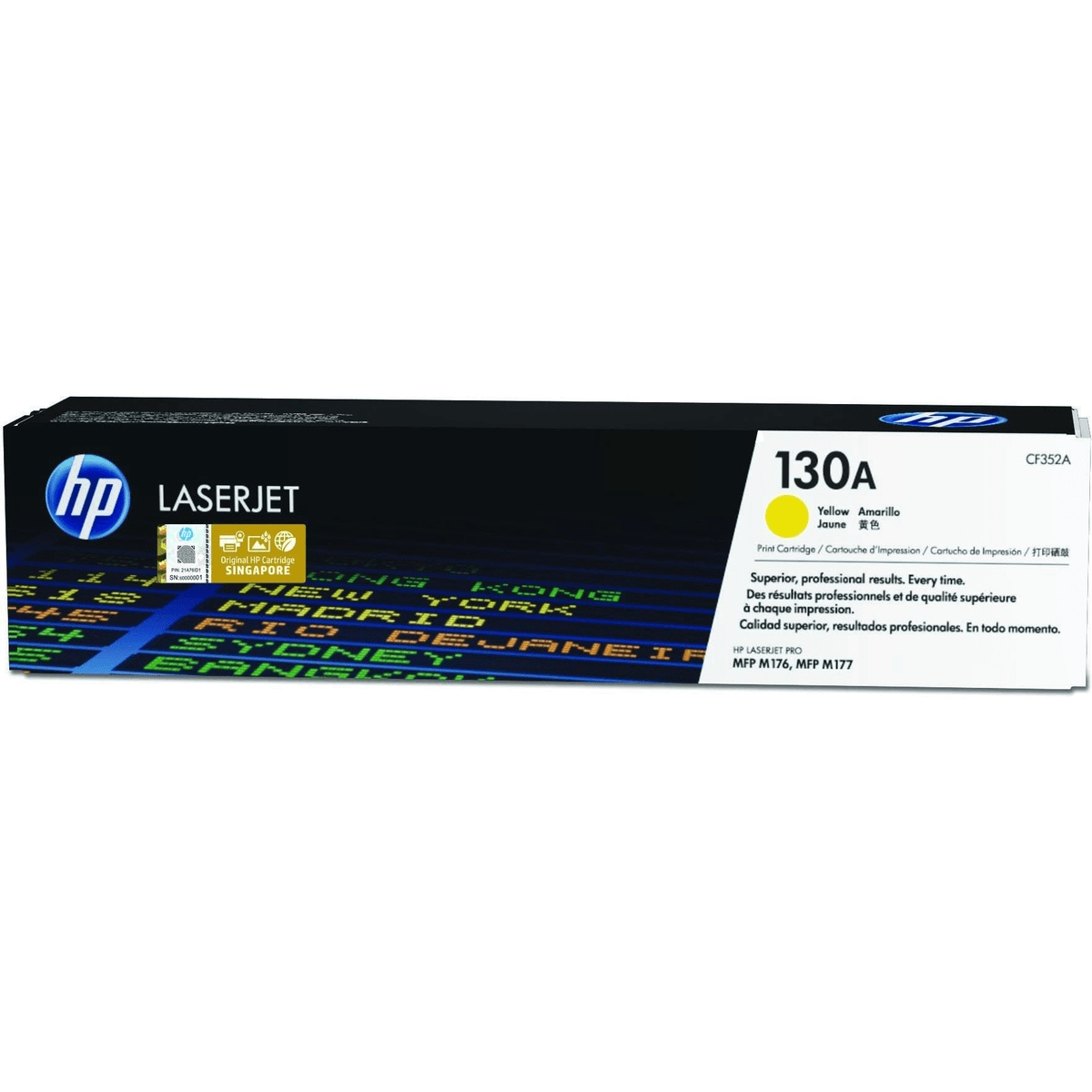 HP 130A Yellow Toner Cartridge 1,000 Pages Original CF352A Single-pack ...